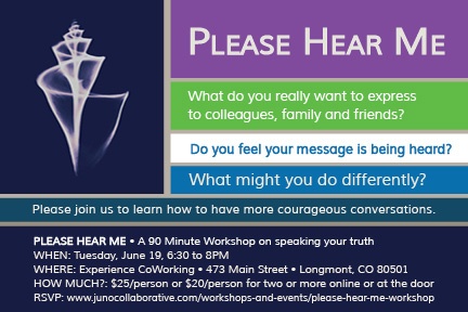 "Please Hear Me" Workshop